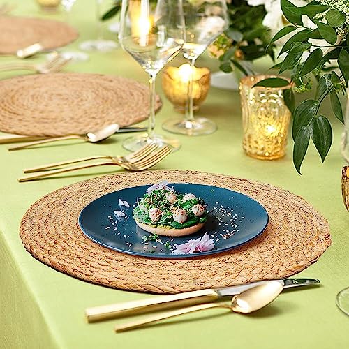 RSGM Braided Jute Placemats 35 Cm Round - Dining Table, Bed Side/Centre Table