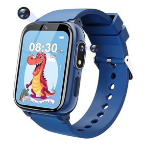 sueseip kids watch for boys toys age 6-8, hd touchscreen dual cameras smart watch for kids boys ages 5-7, kids toys with 26 games learn card audio story for 6 7 8 9 10 year old boys birthday gifts