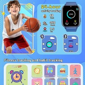 Sueseip Kids Watch for Boys Toys Age 6-8, HD Touchscreen Dual Cameras Smart Watch for Kids Boys Ages 5-7, Kids Toys with 26 Games Learn Card Audio Story for 6 7 8 9 10 Year Old Boys Birthday Gifts