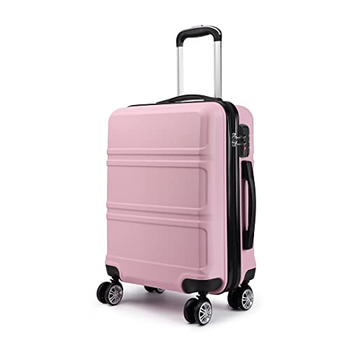 Kono Medium 24 Inch Luggage Lightweight ABS Hard Shell Trolley Travel Case with TSA Lock and 4 Wheels Fashion Suitcase 2 Year Warranty Durable