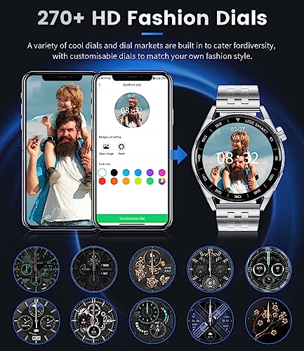 LIGE Smart Watch 2023 Bluetooth Call & Text Receive/Dial Smartwatch for Android iOS Phones with 1.39" HD Screen, Fitness Activity Tracker Heart Rate Sleep Monitor Pedometer Waterproof for Men Women