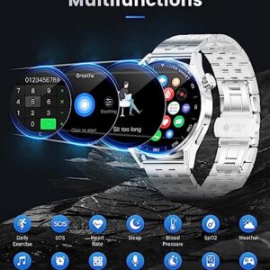 LIGE Smart Watch 2023 Bluetooth Call & Text Receive/Dial Smartwatch for Android iOS Phones with 1.39" HD Screen, Fitness Activity Tracker Heart Rate Sleep Monitor Pedometer Waterproof for Men Women