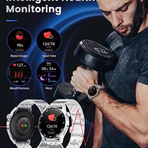 LIGE Smart Watch 2023 Bluetooth Call & Text Receive/Dial Smartwatch for Android iOS Phones with 1.39" HD Screen, Fitness Activity Tracker Heart Rate Sleep Monitor Pedometer Waterproof for Men Women