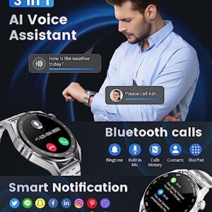 LIGE Smart Watch 2023 Bluetooth Call & Text Receive/Dial Smartwatch for Android iOS Phones with 1.39" HD Screen, Fitness Activity Tracker Heart Rate Sleep Monitor Pedometer Waterproof for Men Women