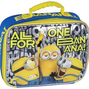 AI ACCESSORY INNOVATIONS Despicable Me Minions Lunch Box One Banana Insulated Kids Lunch Bag Tote For Hot And Cold Food, Drinks, And Snacks