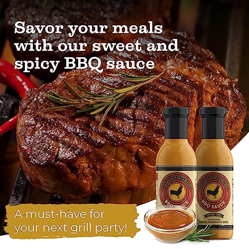 Branch Sauce Co. - Branchero Spicy BBQ Sauce, Sweet & Smoky Barbecue Sauce Blended with Creamy Ranch Dressing, BBQ Sauce for Marinating, Glazing, Basting and Dipping, 12 fl. oz, 2-Pack