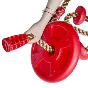 Kids Swing Climbing Rope with Big and Small Discs, Random Color Delivery