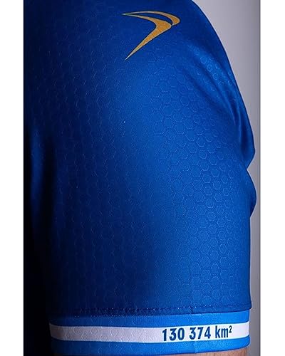 Nicaragua Men's Special Edition Gold Cup Soccer Jersey Uniform Blue (as1, Alpha, m, Regular, Regular)