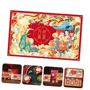 HEMOTON 1 Set Moon Cake Box Cookie Gift Boxes Mini Containers Cookie Cake Muffin Handle Box Paper Cupcake Container Cupcake Holder Box Moon Cake Packaging Boxes Mini Cakes Box Pastries Box