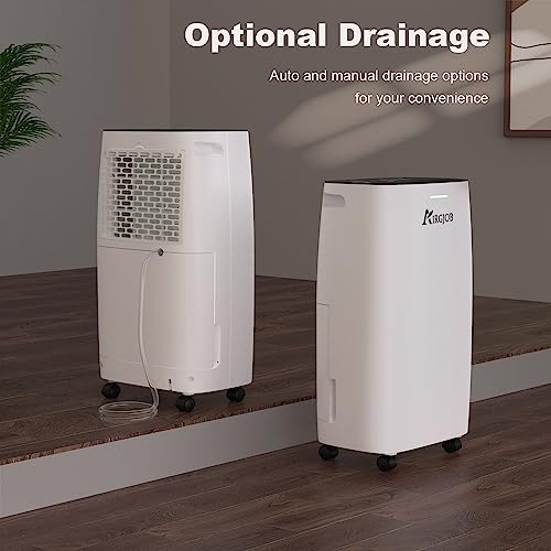 32-Pint Dehumidifier for Basement and Large Room - 2000 Sq. Ft, Quiet Dehumidifier for Large Capacity Room Home Bathroom Basements - Auto Continuous Drain Remove Moisture, With Child Lock