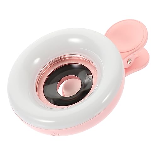 Macro Lens for Phone Macro Lens for Phone Light Phone Clip Phone Light Clip Phone Lens Fill Light Pink Abs Cell Phone Cell Phone Lens Attachments Lamp for Manicure