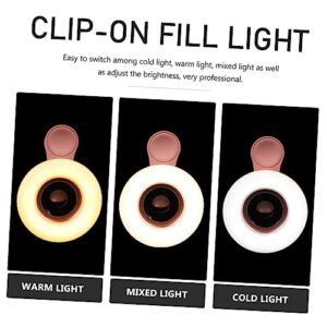 Macro Lens for Phone Macro Lens for Phone Light Phone Clip Phone Light Clip Phone Lens Fill Light Pink Abs Cell Phone Cell Phone Lens Attachments Lamp for Manicure