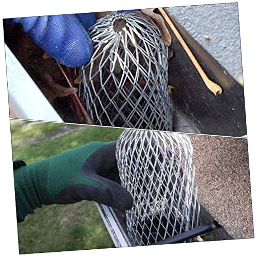 DOITOOL 5pcs Gutter Filter Mesh Strainer Sink Drain Pipe Water Sink Filter Downspout Splash Block Roof Leaf Filter Gutter Guards Roof Anti-Block Strainer Downspout Filter Roof Gutter Guard