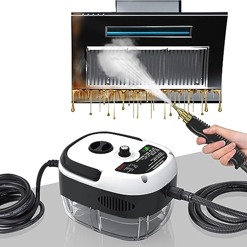 Steam Cleaner, 2500W Steam Cleaners for Home Use, Portable Steam Cleaner with Brush Heads, High Pressure Temperature Steam Cleaning Machine, Handheld Steam Cleaner for Car Couch Furniture Floors