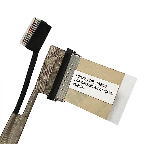 GinTai Laptop EDP FHD LCD Cable LED LVDS Video Screen Line Display Flex Cable Wire Replacement for DELL Alienware Area 51M R2 360HZ 067TH7 DC02C00RZ00 40PIN