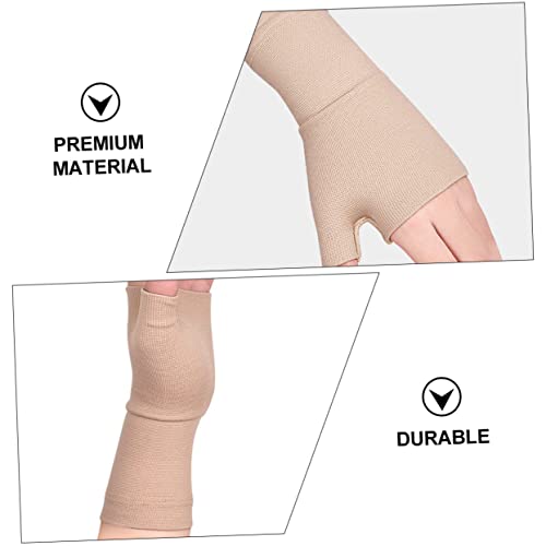 Healifty 2 Pairs Gloves Thumb Brace Compression Hand Gloves Compression Gloves Hand Wrist Support Arthritis Gloves Fingerless Mittens Arthritis Compression Gloves Breathable Gloves Sleeves