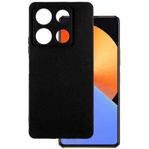 for infinix note 30 pro 4g x678b ultra thin phone case, gel pudding soft silicone phone case for infinix note 30 pro 4g x678b 6.78 inches (black)