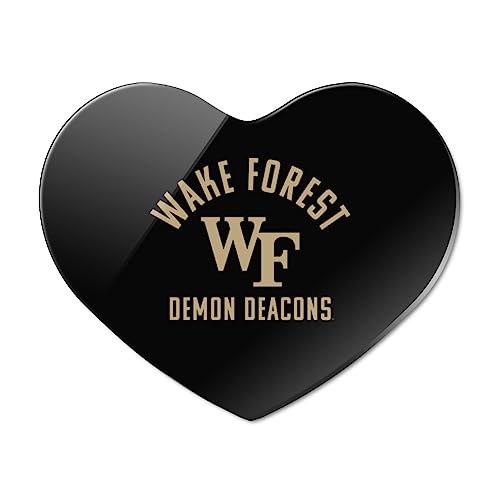 Wake Forest University Demon Deacons Logo Heart Acrylic Fridge Refrigerator Magnet