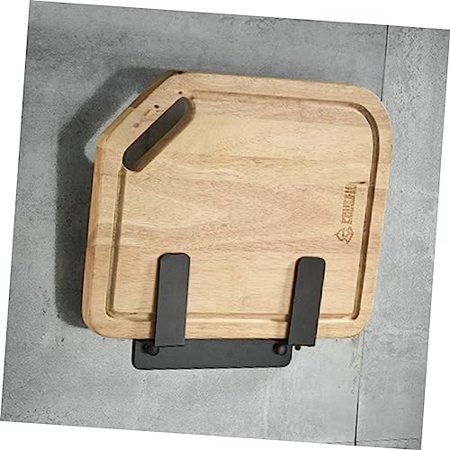 Alipis Cutting Board Rack Cutting Board Shelf Pot Lid Organizer Pan Cover Rack Chopping Board Stand Lid Rack Black Bracket Wall-mounted Wall Mount Pot Lid Holder