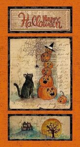 clothworks all hallow's eve by sue zipkin y3818 36 digital 24" panel fabric