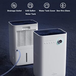 Lumysis 4500 Sq. Ft 50 Pints Dehumidifiers for Basements, Large Rooms, and Home with Auto or Manual Drainage | 45db Industry Leading Noise Reducing | Energy Saving, Air Filter, 3 Operation Modes and 24 hr Timer