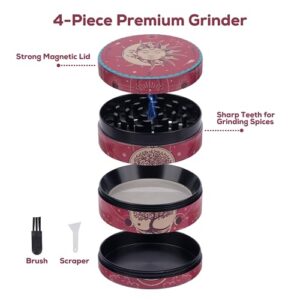 2.5'' Small Spice Grinder with Storage & Pouch