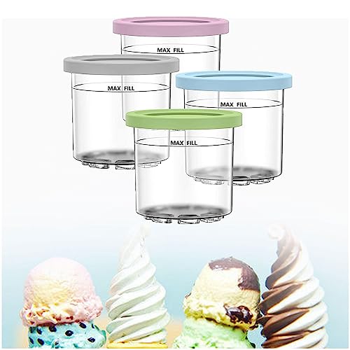 Creami Pints, for Ninja Creamy Pints, Ice Cream Pint Cooler Reusable,Leaf-Proof Compatible with NC299AMZ,NC300s Series Ice Cream Makers