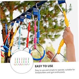 7pcs Rings Indoor Swing for Kids Outdoorswing Kids Outdoor Swing Monkey Bar Ring Kids Swing Ring Exercise Pull up Rings Pull Handles Muscle Exercise Rings Exercise Handle Grip Grip