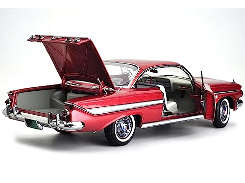 1961 Chevy Impala Sport Coupe Honduras Maroon Metallic American Collectibles Series 1/18 Diecast Model Car by Sun Star SS-2108