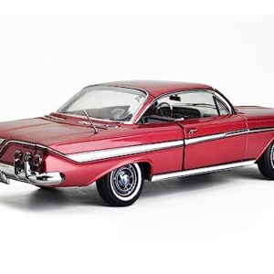 1961 Chevy Impala Sport Coupe Honduras Maroon Metallic American Collectibles Series 1/18 Diecast Model Car by Sun Star SS-2108