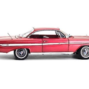 1961 Chevy Impala Sport Coupe Honduras Maroon Metallic American Collectibles Series 1/18 Diecast Model Car by Sun Star SS-2108