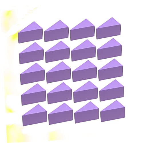 HEMOTON 50pcs Boxes Mini Cake Boxes Cake Containers Mini Cupcake Boxes Candy Boxes Triangle Shape Paper Small Baking Boxes Violet Candy Box for Party Triangle Cake Boxes Creative Candy Box