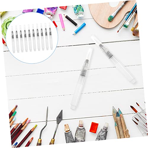 10pcs Travel Set Paint Brushes Set Bulk Pencils Water Brush Water Coloring Brush Pen Water Pen Flat Pen Writing Brush Watercolor Brush Water Soluble Brush Set Refillable