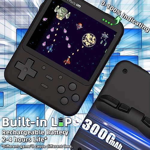 GKD Mini Plus Handheld Game Console 3.5 inch Portable Retro Video Games Consoles Pocket Rechargeable RK3566 Hand Held Classic System Black 32GB 128GB