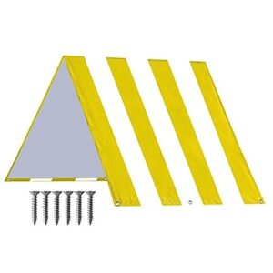 52" x 90" swing set replacement tarp cover multicolor playground roof canopy kids playset replacement waterproof canvas cover for outdoor playset swingset p(size:52x90 inch,color:yellow white stripes)