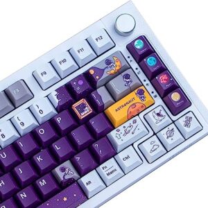 ZXMICYFA PBT Keycaps, 143 Keys Dye-Sublimation PBT Keycap Set Cherry Profile Keycaps with 7U Spacebar for ASIN Layout Cherry Gateron MX Switches Mechanical Keyboard