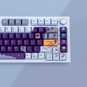 ZXMICYFA PBT Keycaps, 143 Keys Dye-Sublimation PBT Keycap Set Cherry Profile Keycaps with 7U Spacebar for ASIN Layout Cherry Gateron MX Switches Mechanical Keyboard