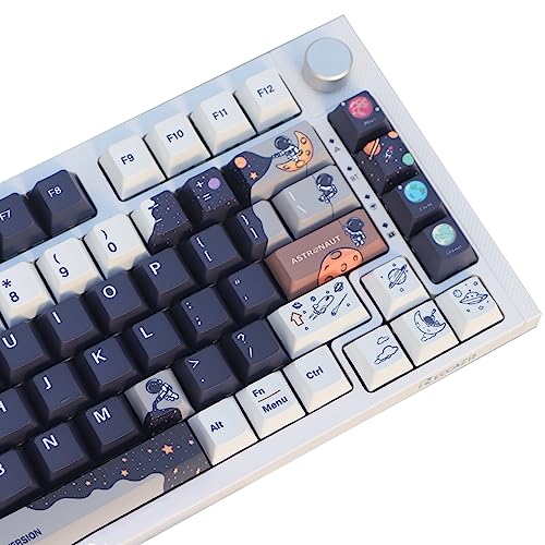 ZXMICYFA PBT Keycaps, 143 Keys Dye-Sublimation PBT Keycap Set Cherry Profile Keycap with 7U Spacebar for ASIN Layout Cherry Gateron MX Switches Mechanical Keyboard