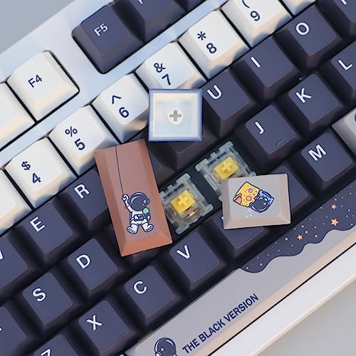 ZXMICYFA PBT Keycaps, 143 Keys Dye-Sublimation PBT Keycap Set Cherry Profile Keycap with 7U Spacebar for ASIN Layout Cherry Gateron MX Switches Mechanical Keyboard