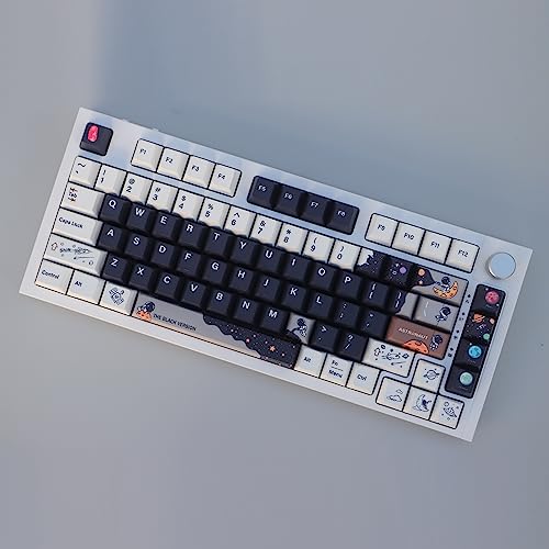 ZXMICYFA PBT Keycaps, 143 Keys Dye-Sublimation PBT Keycap Set Cherry Profile Keycap with 7U Spacebar for ASIN Layout Cherry Gateron MX Switches Mechanical Keyboard