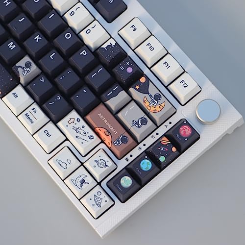 ZXMICYFA PBT Keycaps, 143 Keys Dye-Sublimation PBT Keycap Set Cherry Profile Keycap with 7U Spacebar for ASIN Layout Cherry Gateron MX Switches Mechanical Keyboard