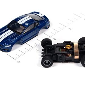 Auto World Xtraction 2018 Mustang GT (Blue) HO Scale Slot Car