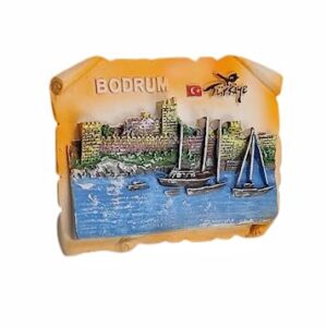 Bodrum Turkey Refrigerator Magnet Travel Gift Souvenir Fridge Magnet Home Kitchen Decoration 3D Fridge Magnetic Sticker