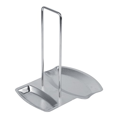 Pot Lid Stand Rack - 1Pc Home Kitchen Stainless Steel Spoon Holder Pot - for Cooking Spoon, Truner, Hot Pot Lids and Hot Pan Cover - Lid Shelf Cooking Rack Pan Cover Stand Hot