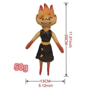 Elemental Plush Ember Plushies Stuffed Toy 12 Inch Soft Stuffed Figure Doll for Kids and Adult (Ember, OneSize)