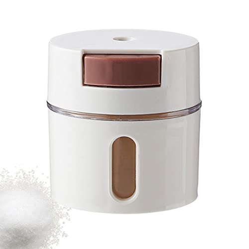 Salt and Pepper Shaker, Quantitative Moisture Proof Salt and Pepper Dispenser for Kitchen, Salt and Pepper Shaker with Adjustable Coarseness, Seasoning Dispenser with Pores