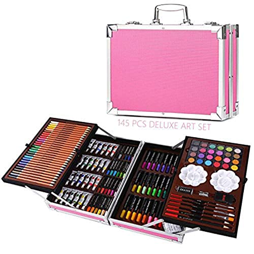 RCIDOS Crayol Art Set,Crafts Drawing Painting Art Case, Art Case Coloring Set, Oil Painting Stick Art Kit Case, Pencil Color Kit For Kids Girls Boys Teens