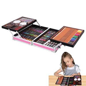 RCIDOS Crayol Art Set,Crafts Drawing Painting Art Case, Art Case Coloring Set, Oil Painting Stick Art Kit Case, Pencil Color Kit For Kids Girls Boys Teens