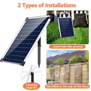 Antfraer Solar Water Pump, 25W Solar Fountain Pump 410GPH+ Flow Adjustable with PVC Tubing & 17Ft Long Cord Submersible Solar Water Fountain Kit for Pond Fish Pond Garden Waterfall Hydroponics Pool