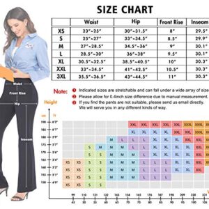 IUGA Bootcut Yoga Pants with Pockets for Women High Waist Workout Bootleg Pants Tummy Control, 4 Pockets Work Pants for Women Khaki